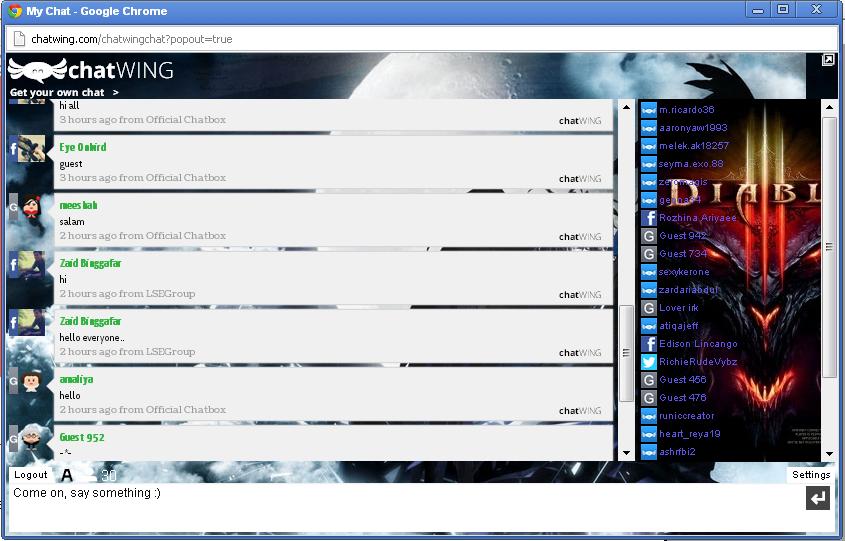 Tutorial : Getting Chatwing Chat For Your Site
